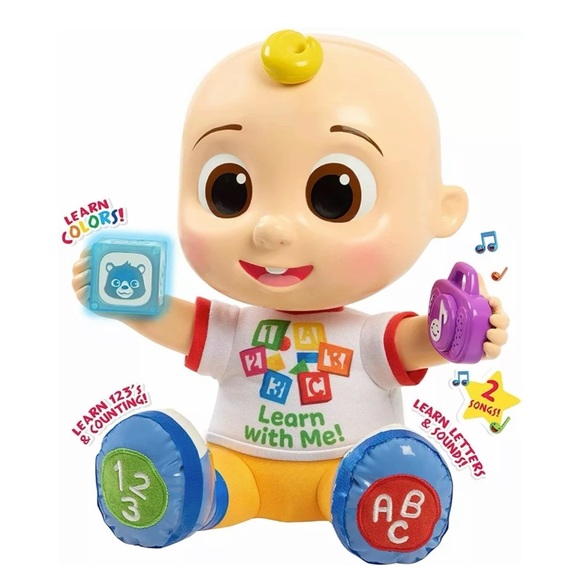 Toys | Cocomelon Interactive Learning Jj Doll With Lights Sounds And ...